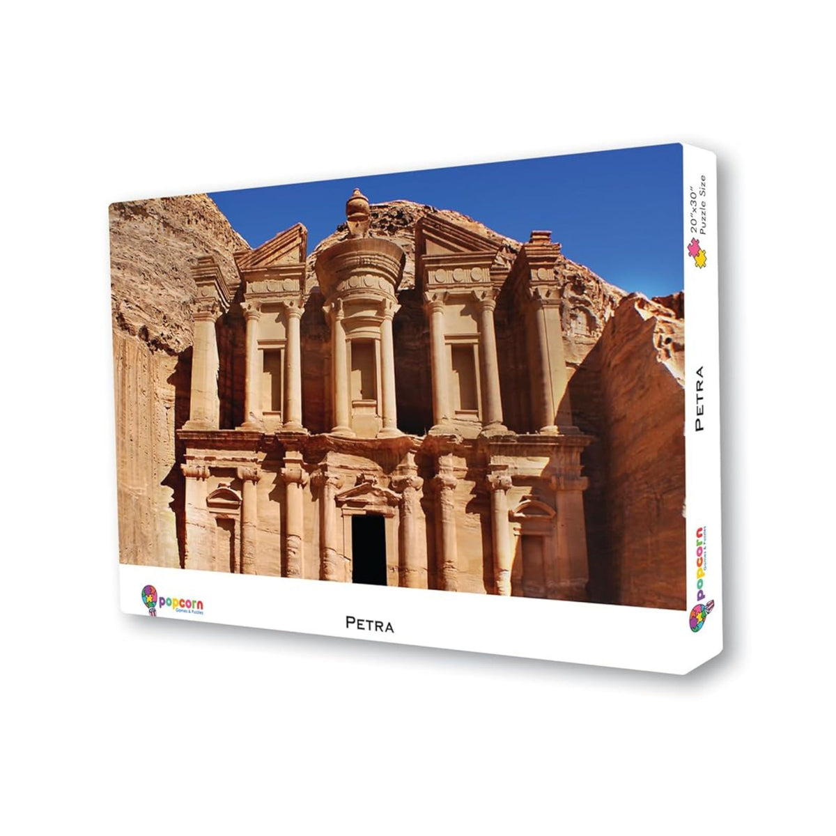 Popcorn Games & Puzzles with Architectural Marvels of Petra - 500 Piece ...