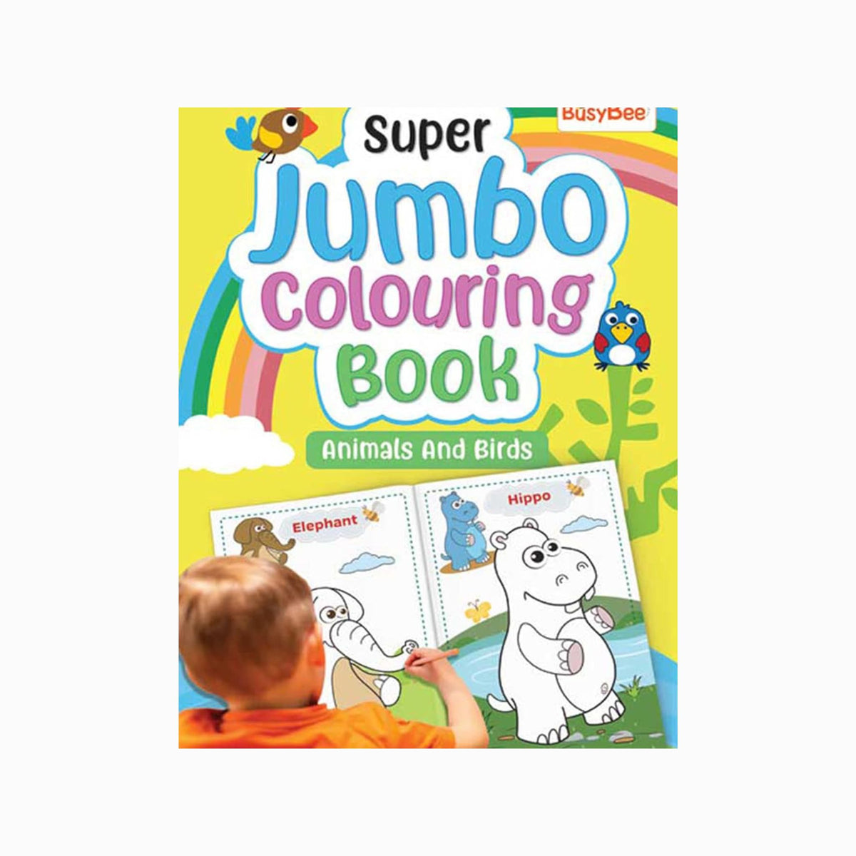 Super Jumbo Colouring Book (Animals & Birds) — pegasusforkids