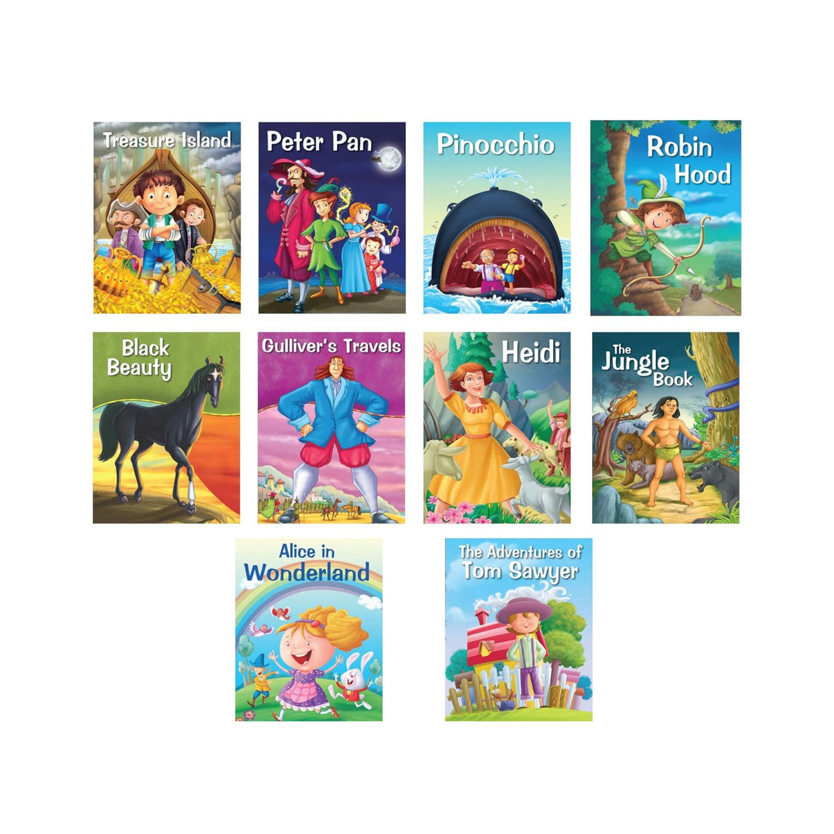 Set of 10 Classic Tales Picture Story Books for 3+ Year Old Children ...