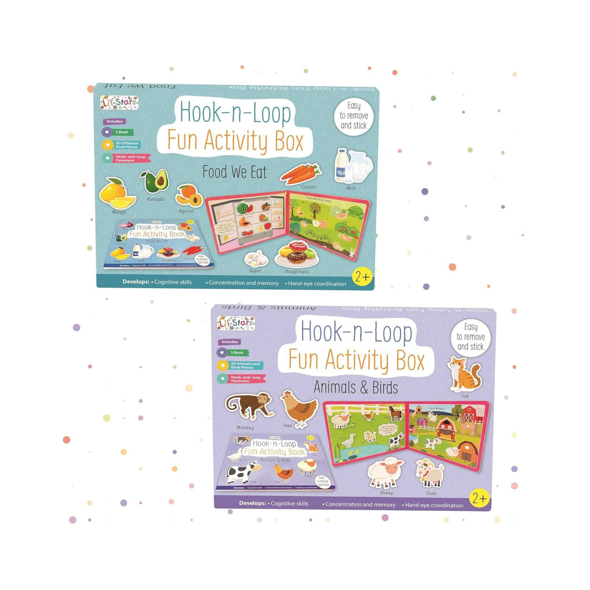 Set of 2 Hook n Loop Fun Activity Box — pegasusforkids