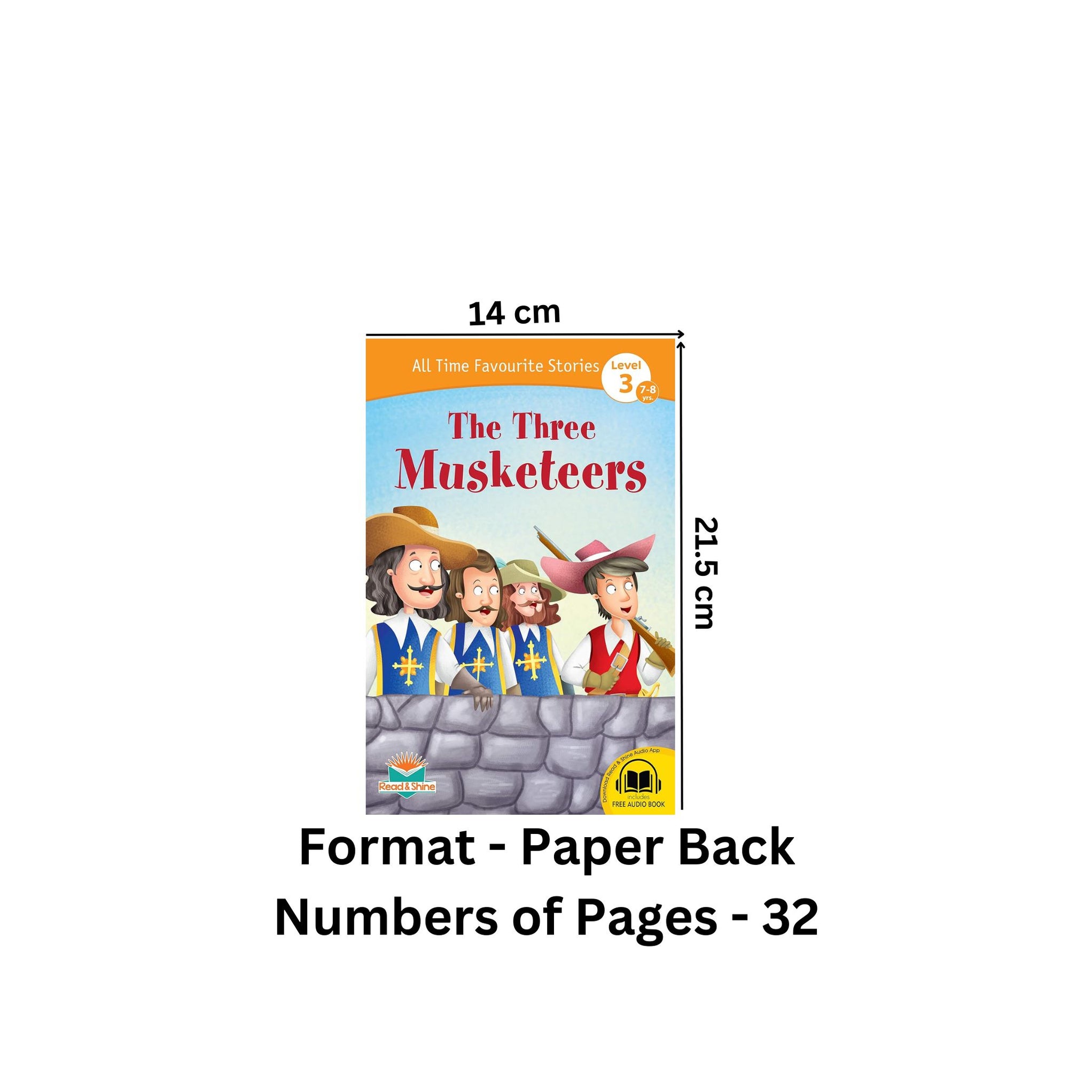 The Three Musketeers Self Reading Story Book - Paperback — pegasusforkids
