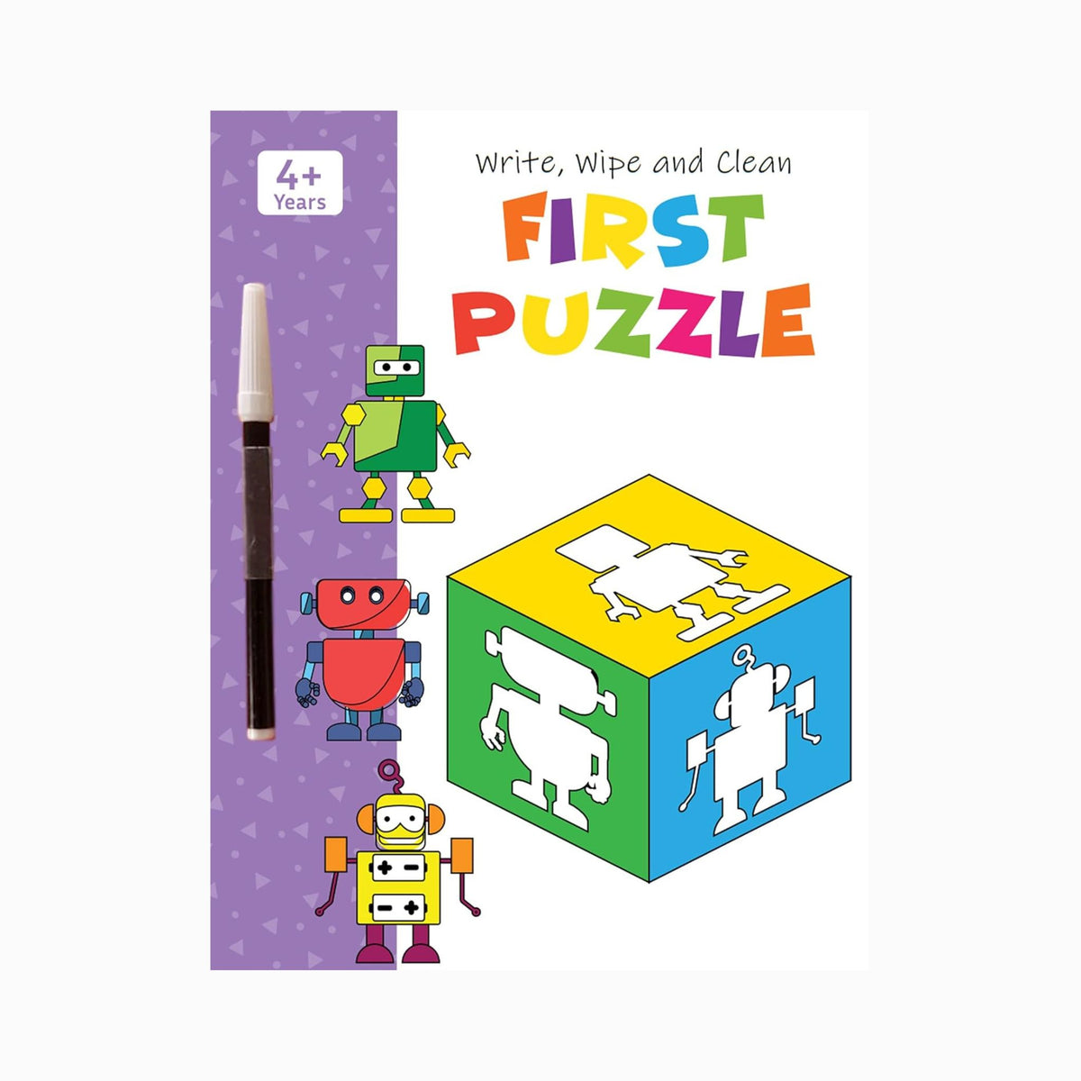 First Puzzle - Write, Wipe and Clean Book - Paperback — pegasusforkids