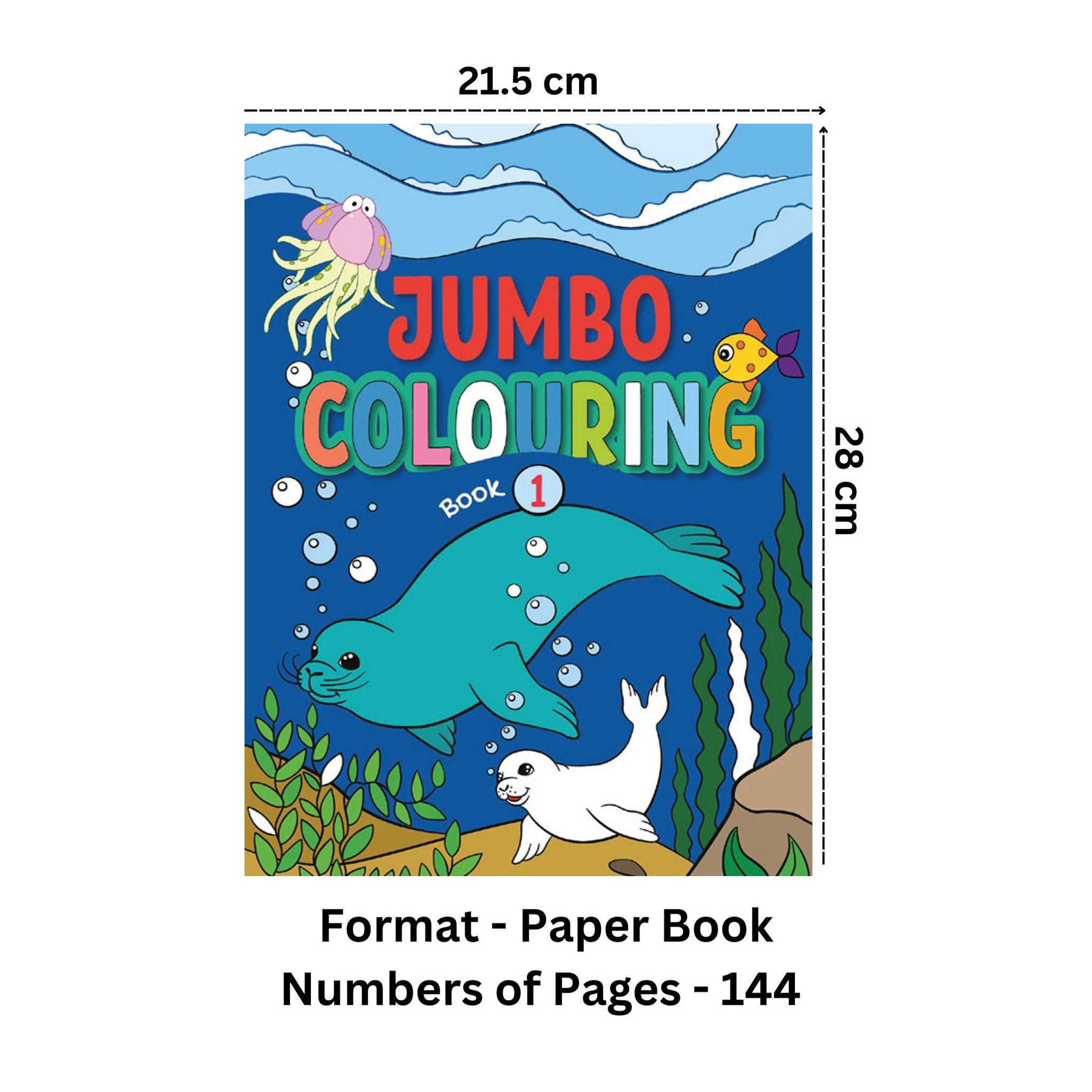 Jumbo Colouring 1 - Paperback — pegasusforkids