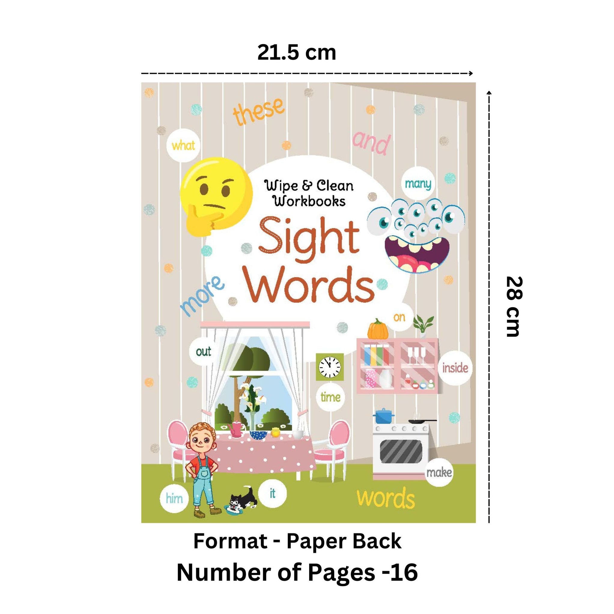 Sight Words - Wipe & Clean Workbook — pegasusforkids